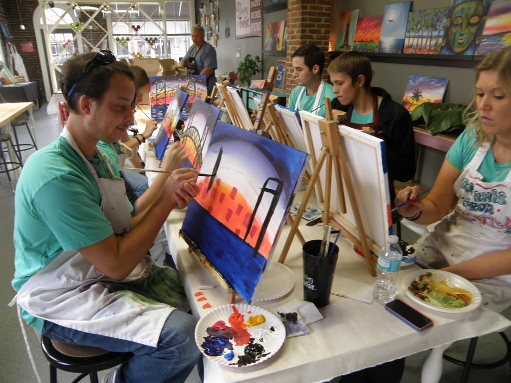 Group Event: Painting With A Twist in San Marco | Live For Today Foundation